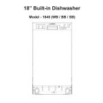 EQUATOR 1840 WB 18 INCH DISHWASHER Instruction & User Manual