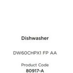FISHER AND PAYKEL DW60CHPX1 DISHWASHER Instruction & User Manual